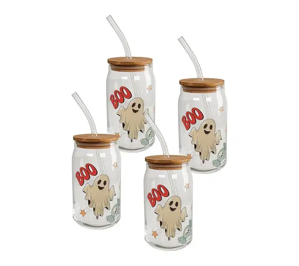 10 STRAWBERRY STREET Set Of 4 Spooky Sippers