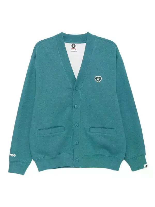 AAPE BY *A BATHING APE® Logo-appliqué Button-up Sweatshirt