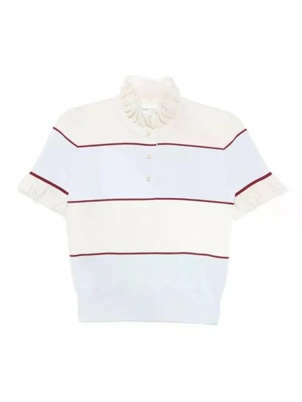 Alexander McQueen Striped Knit Top