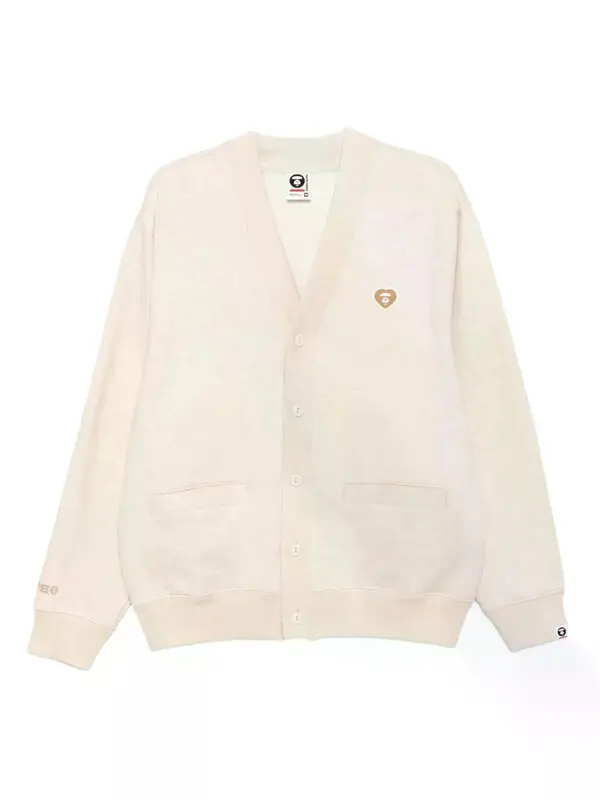 AAPE BY *A BATHING APE® Logo Appliqué Button-up Sweatshirt