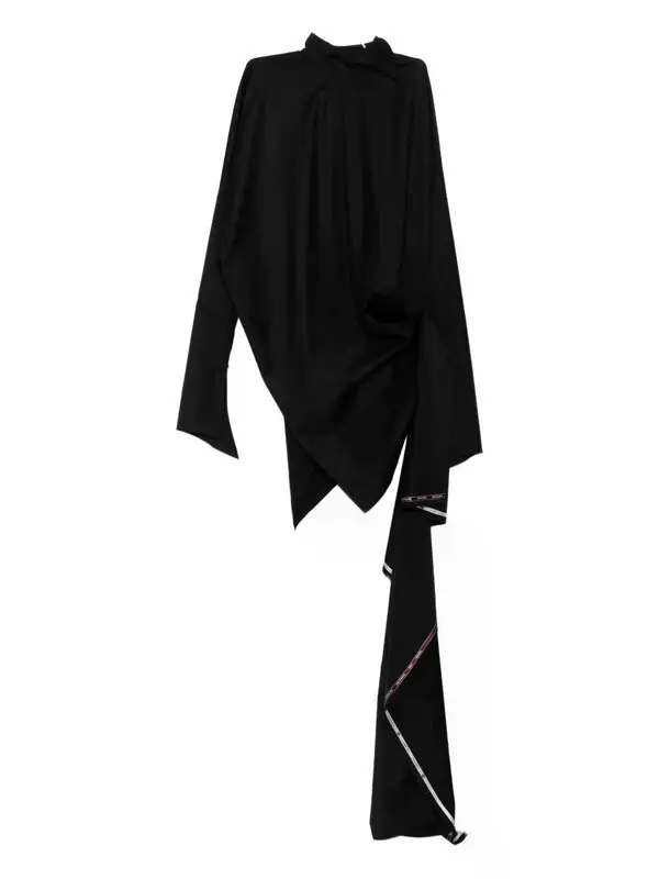 Gaze De Lin Asymmetric Dress - Black
