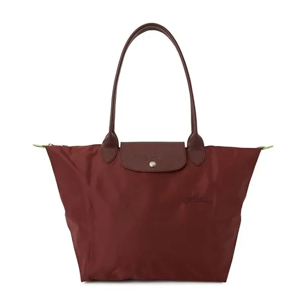 Longchamp Le Pliage Green L Shoulder Bag - Wine