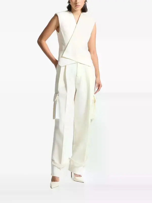 Manière De Voir Laurence Wrap-front Waistcoat - Neutrals