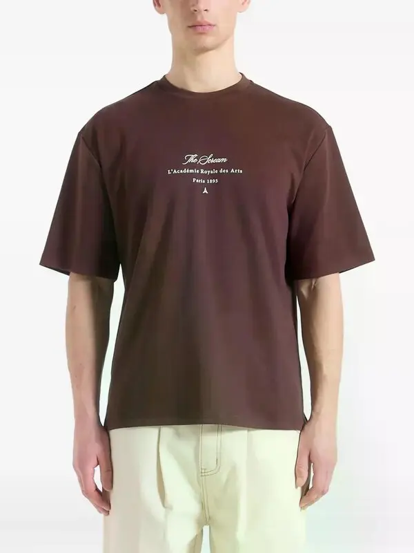 Manière De Voir The Scream Graphic-print T-shirt - Brown