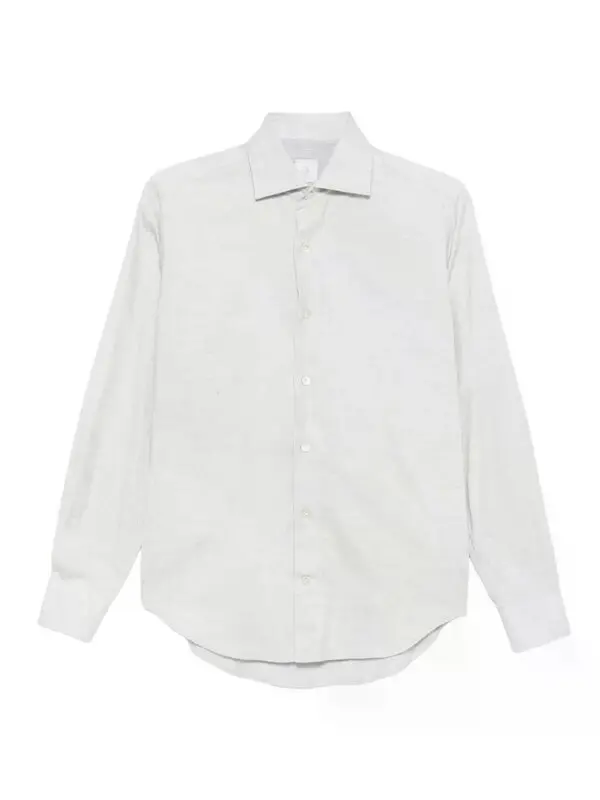 Eleventy Long-sleeve Button-up Shirt - Grey