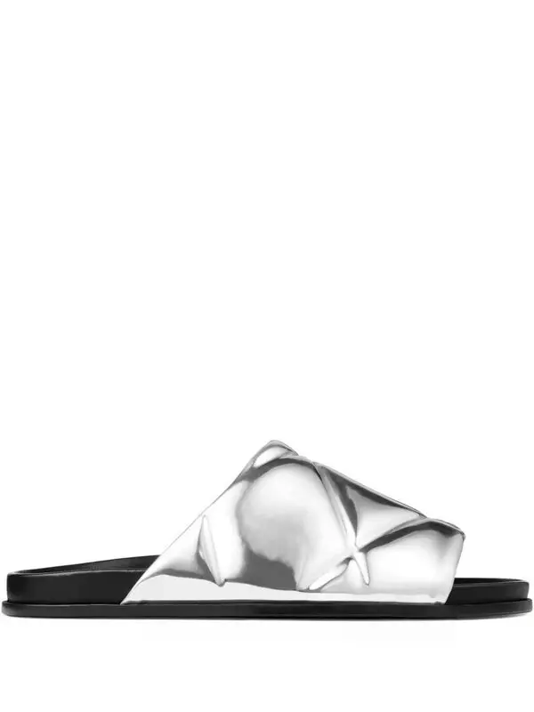 JIMMY CHOO Metallic-effect Sandals