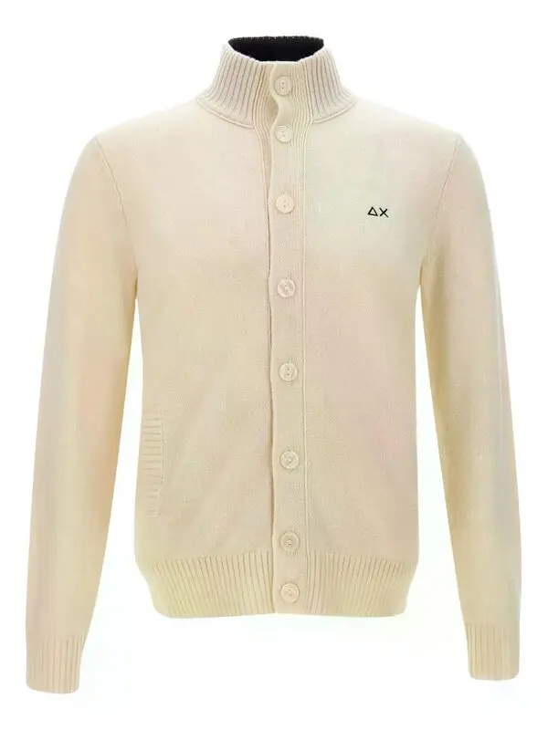 SUN 68 High-neck Buttoned Cardigan