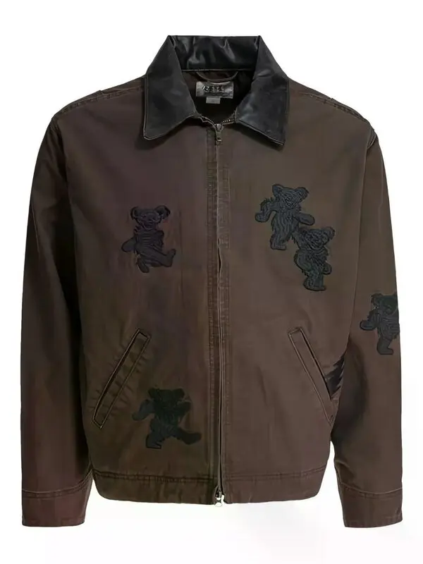 THISISNEVERTHAT Dancing-bear Cotton Jacket - Brown