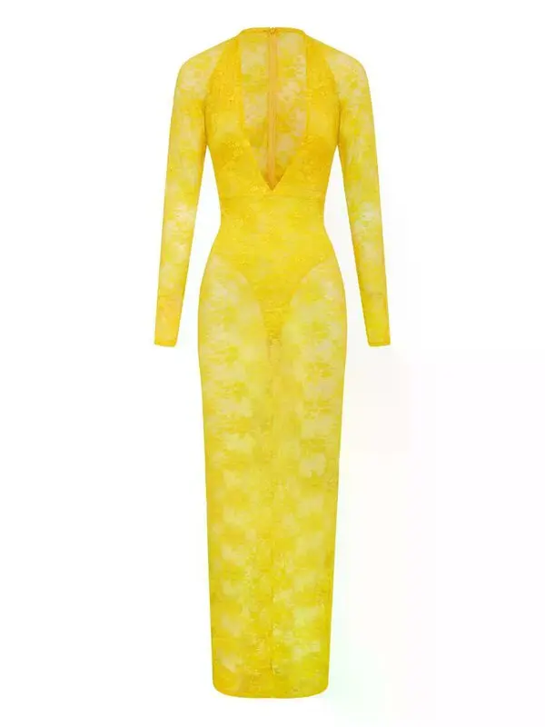 Alex Perry Lace V-neck Maxi Dress
