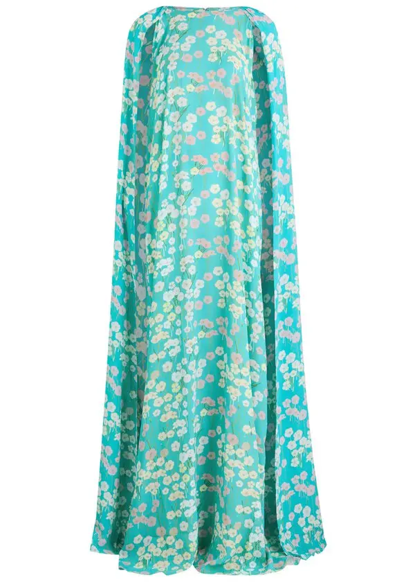 Bernadette Minnie Draped Printed Gown - Multi Print