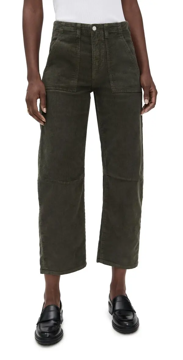LE JEAN Corduroy Utility Barrel Jeans