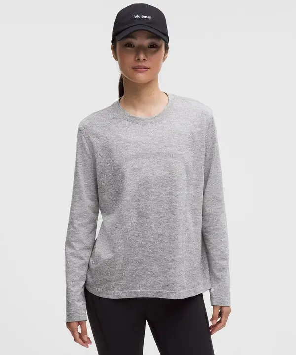 Lululemon Swiftly Relaxed Long-sleeve Shirt - Slate/white