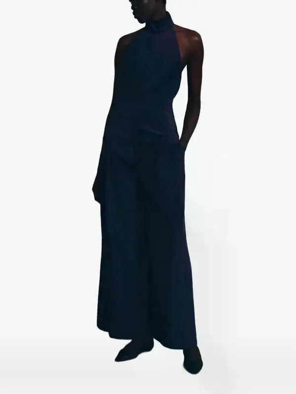 Rosie Assoulin Halter Neck Corduroy Top