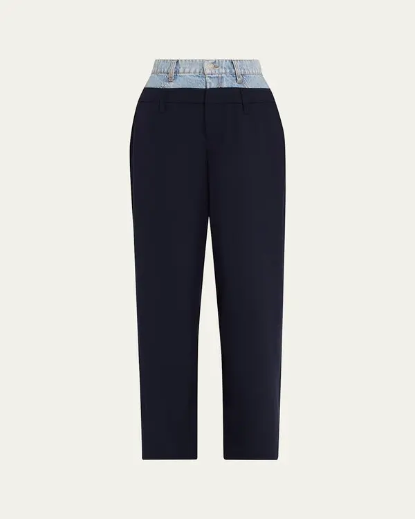 Simkhai Ophelia Double Waistband Pants - Midnight Multi