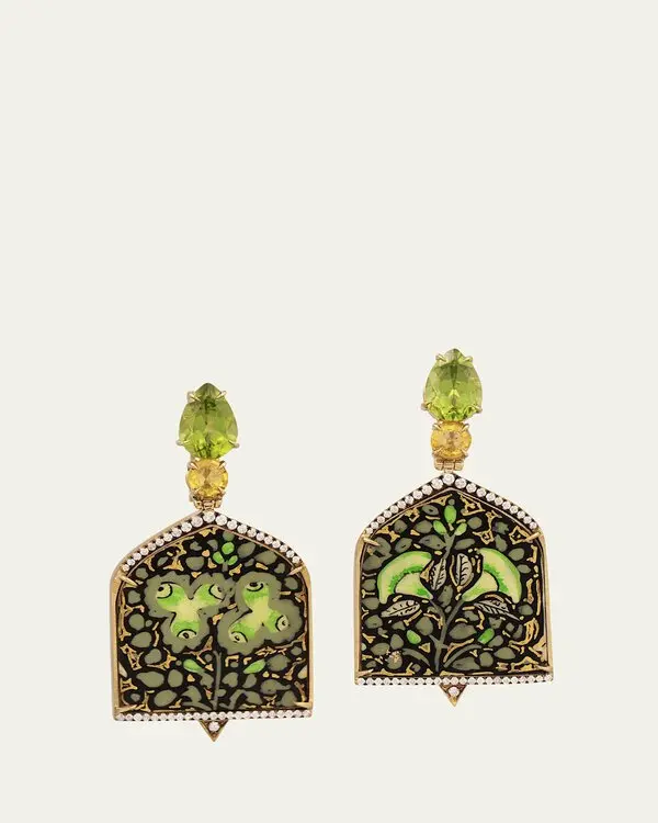 SILVIA FURMANOVICH Papier Mache Window Earrings