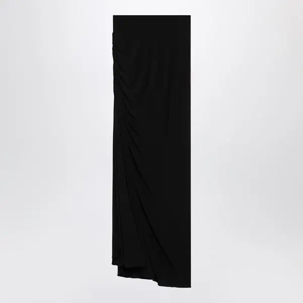 Alaïa Long Draped Jersey Skirt