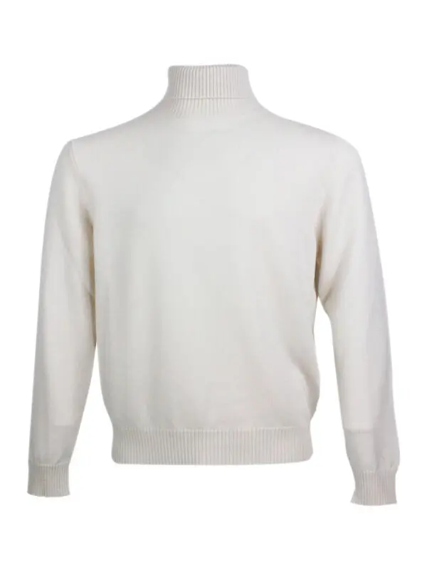 Malo Long-sleeved Turtleneck Merino Wool Sweater - One-color