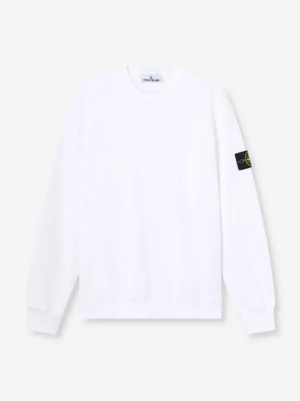 Stone Island Round Neck Sweatshirt - White