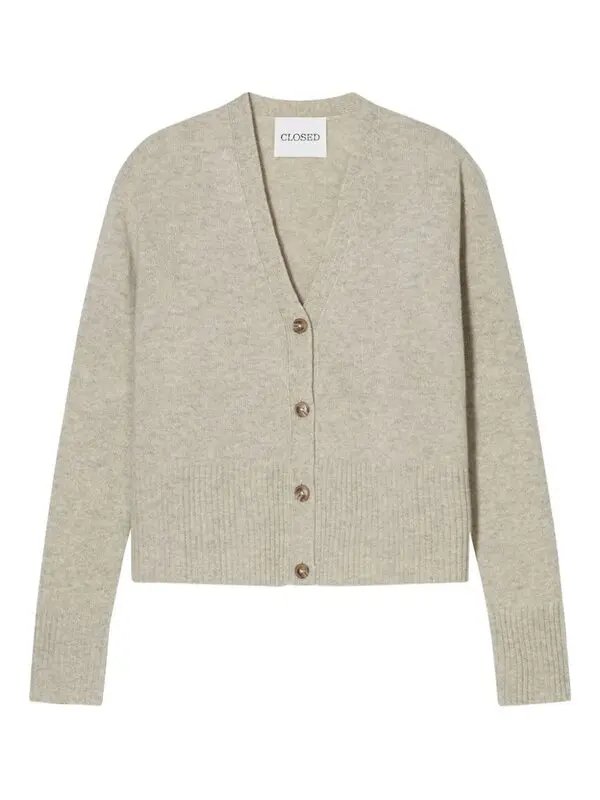 Closed Wool V-necked Cardigan - Beige