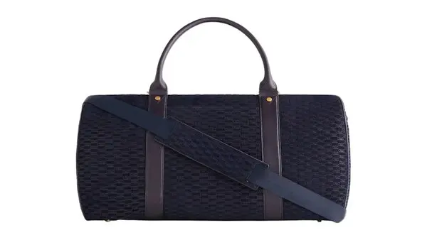 Kith Monogram Suede Traveler K55 Bag - Ink