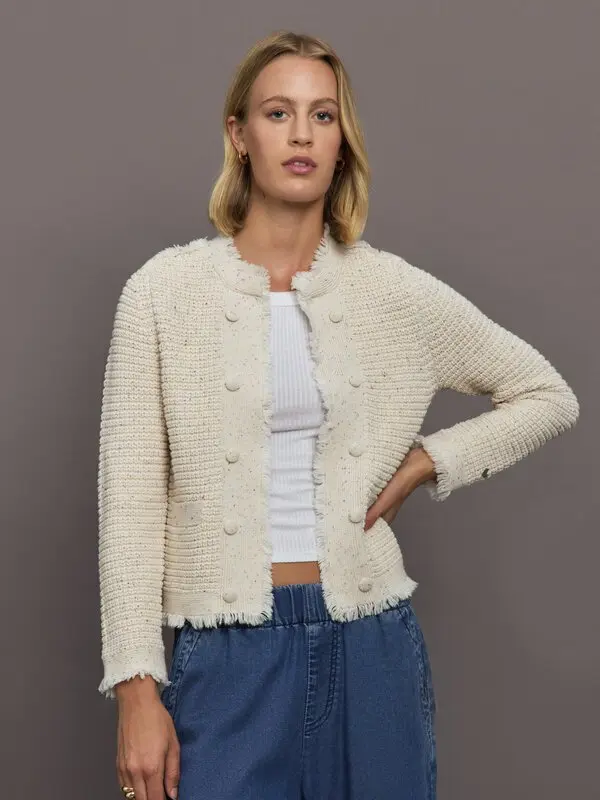 KERRI ROSENTHAL Fringe Cardigan