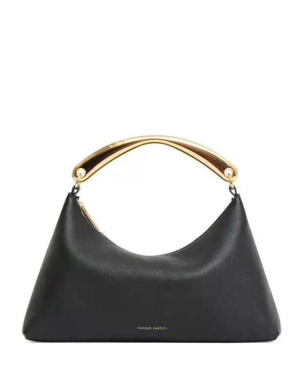 MANSUR GAVRIEL Leather Shoulder Bag With Metal Handle