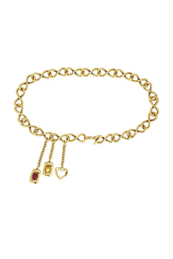 Saint Laurent Chain Belt - Light Bronze Free