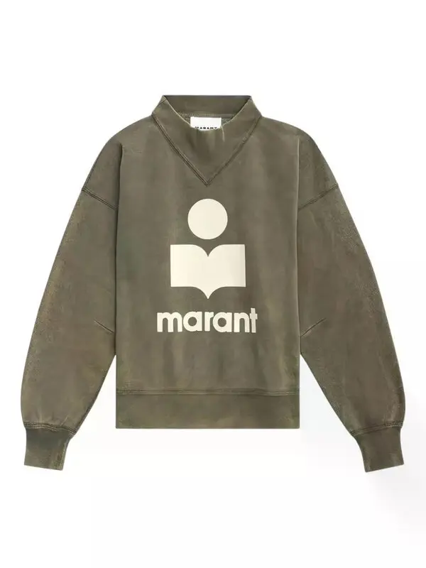 Isabel Marant Logo-embroidered Mock-neck Sweatshirt