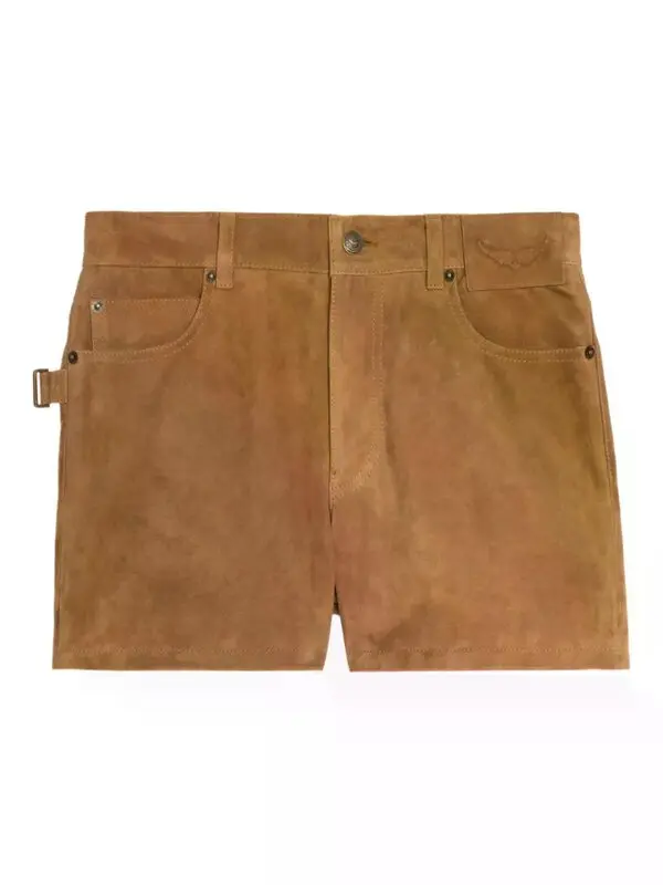 Zadig&Voltaire Buckle-fastening Suede Shorts