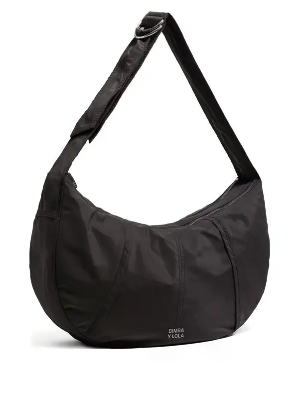 Bimba Y Lola Large Moon Crescent-shaped Shoulder Bag - Grey