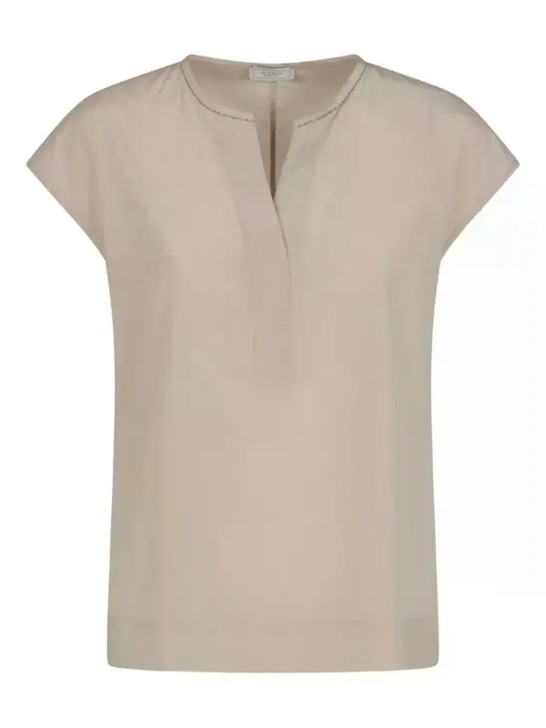 Peserico Embellished V-neck Top