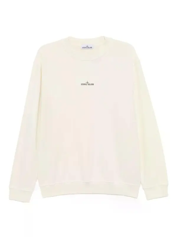 Stone Island Logo-print Sweatshirt - Neutrals