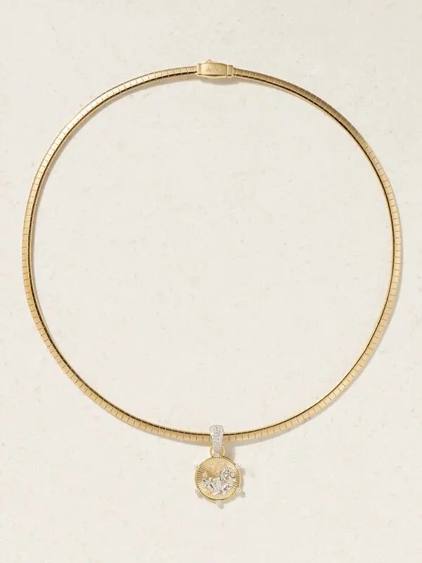 FOUNDRAE Resilience Blossoms Diamond Necklace - Gold