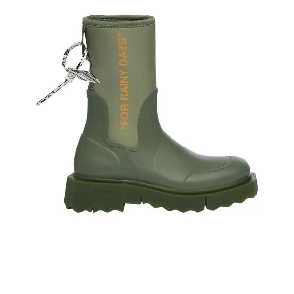 Off-White Sponge Rubber Rain Boots
