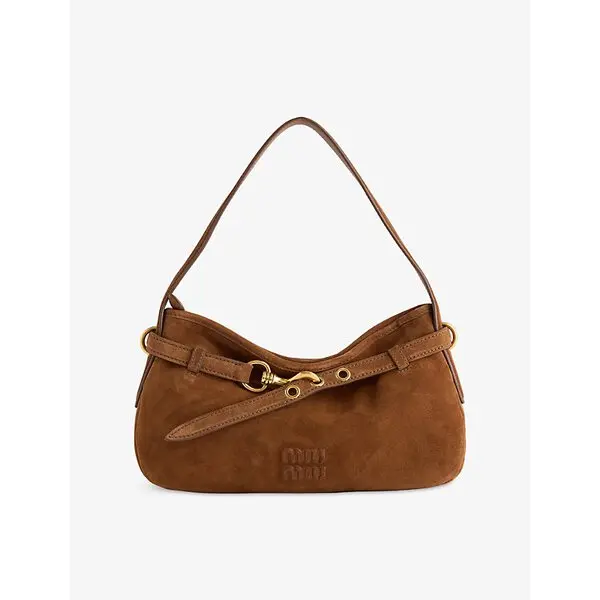 Miu Miu Suede Top Handle Bag