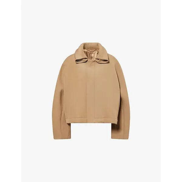 Victoria Beckham Oversized Roll-collar Wool Bomber Jacket