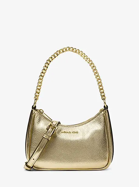 Michael Kors Jet Set Travel Extra-small Metallic Convertible Crossbody Bag - Gold