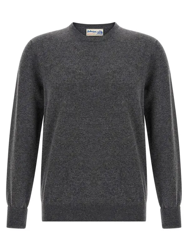 BALLANTYNE Crewneck Cashmere Sweater - Gray