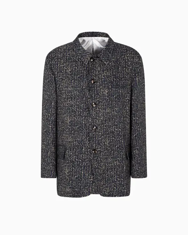 Giorgio Armani Printed Cupro Single-breasted Jacket - Patterned