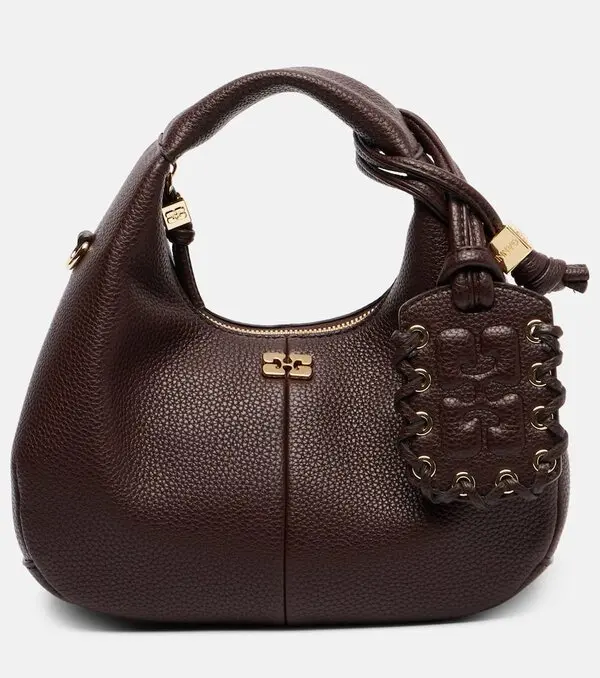 GANNI Mini Tote Bag - Brown