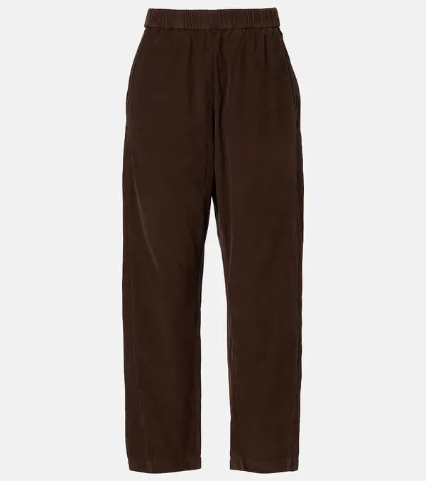 Velvet By Graham & Spencer Laney Cotton Straight Pants - Brown