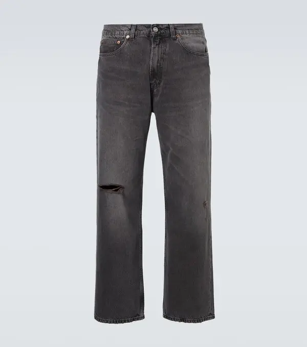 Our Legacy Third Cut Distressed Wide-leg Jeans
