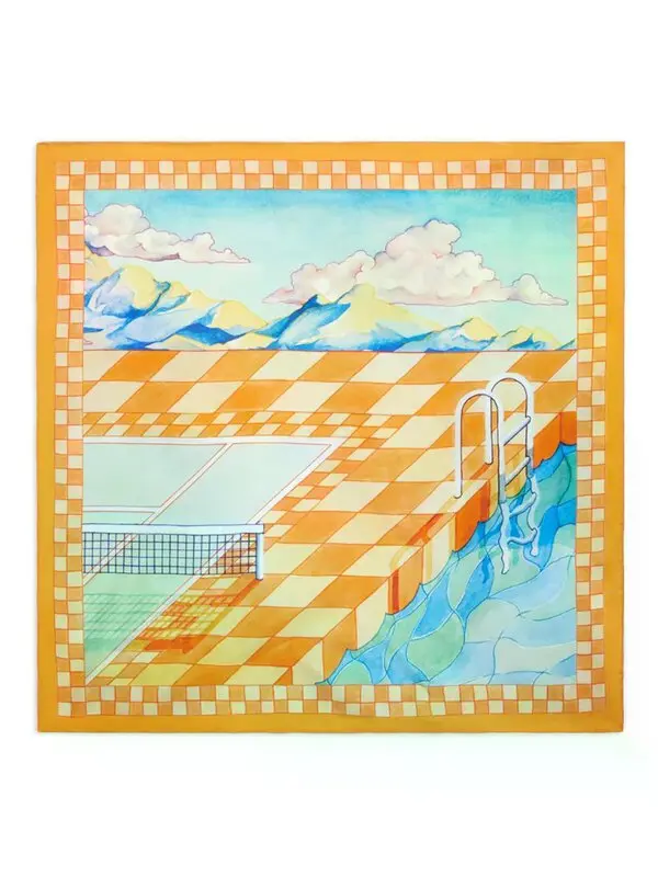 Casablanca Surreal Pool Scarf