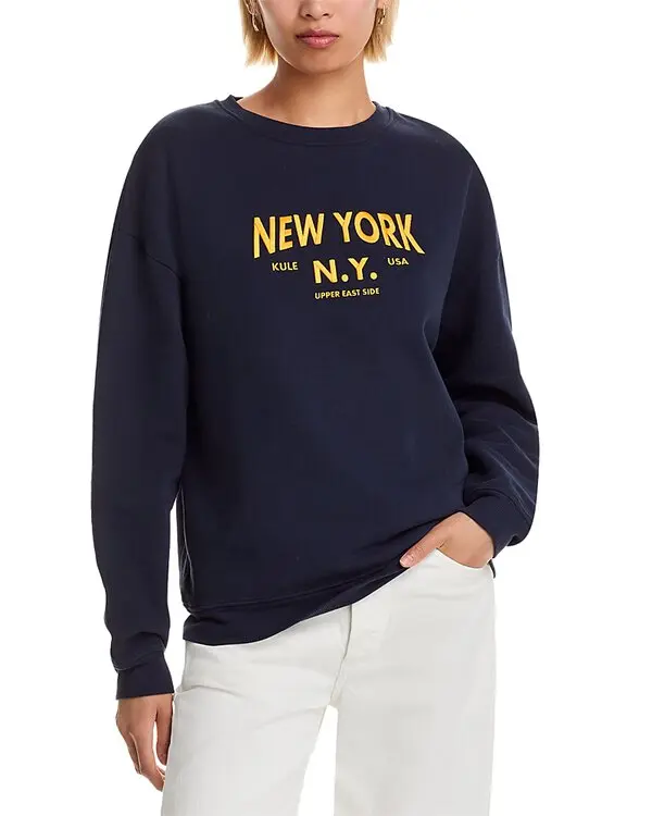 Kule Oversized "new York" Sweatshirt - Navy