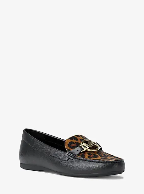 Michael Kors Leopard Print Calf Hair Loafer