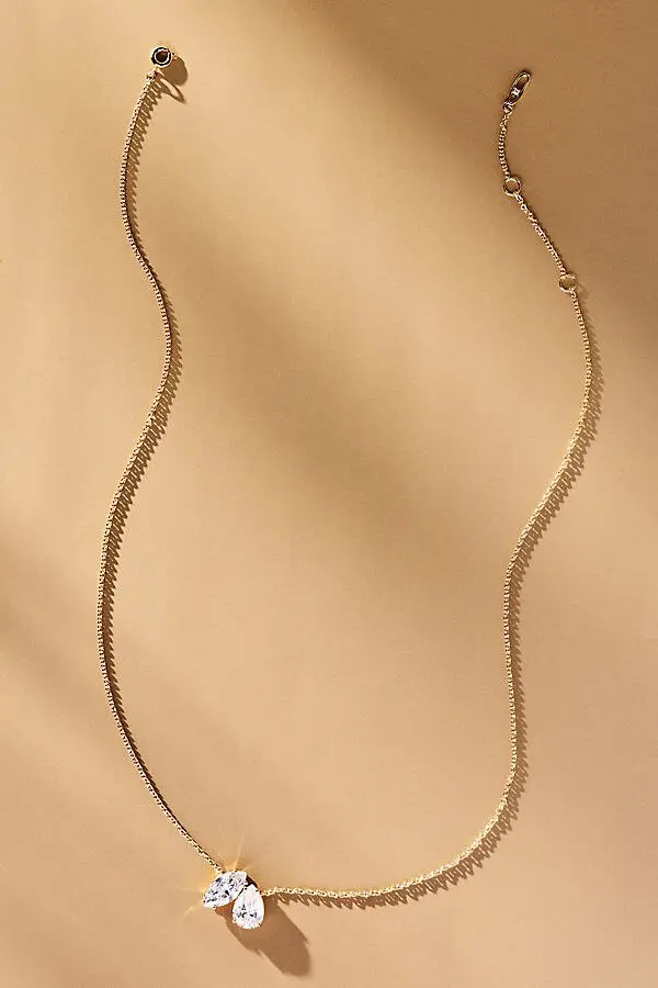 Nadri Everleigh Crystal Pendant Necklace - Gold