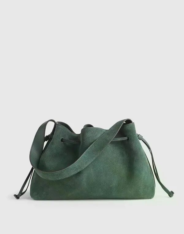 Madewell Drawstring Shoulder Bag - Architect Green