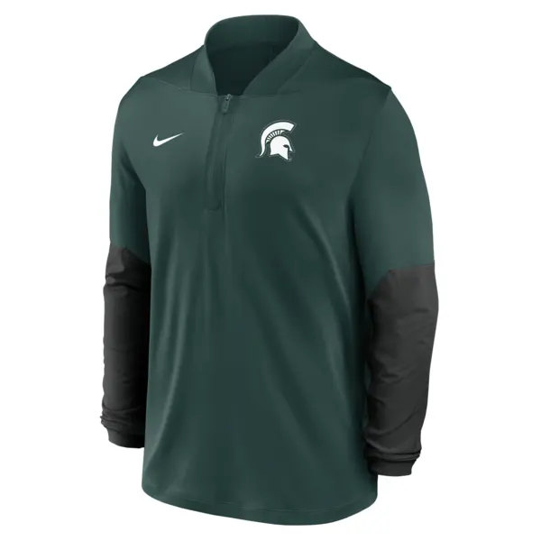 Nike Michigan State Dri-fit College 1/2-zip Top - Green