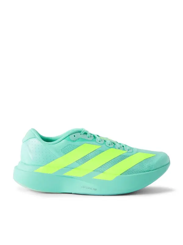 ADIDAS RUNNING Adizero Evo Sl Striped Mesh Running Sneakers - Blue