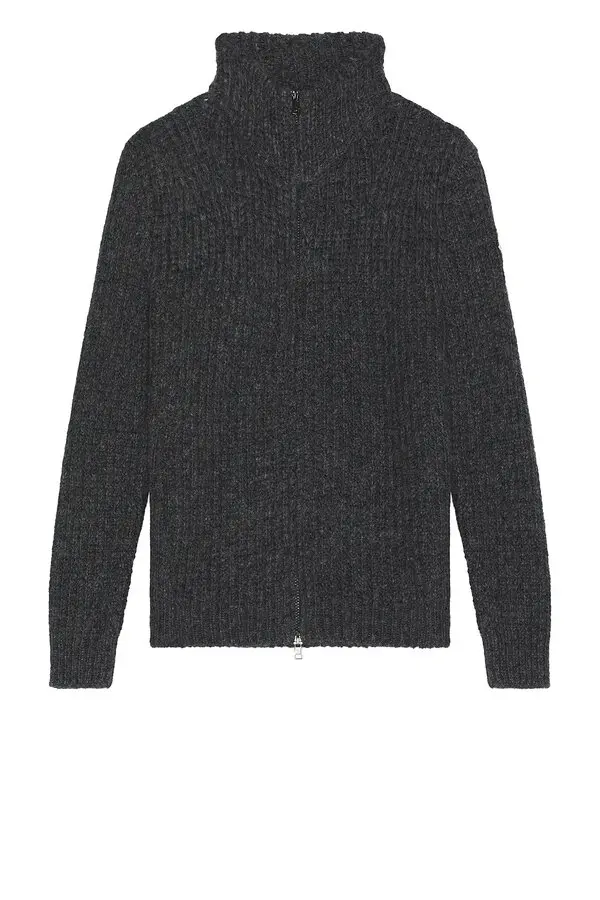Moncler Zip Cardigan - Dark Grey
